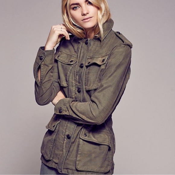 Free People | Jackets & Coats | Free People Not Your Brothers Military ...